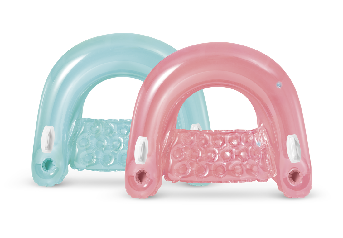 Intex 58859 Надувное кресло-шезлонг для плавания 152х99см с ручками и ...